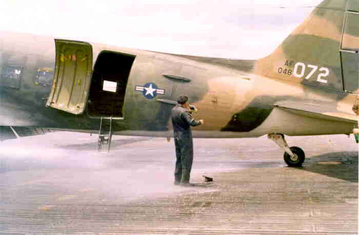EC-47 Tail Number 48072 on the ramp at Ubon.